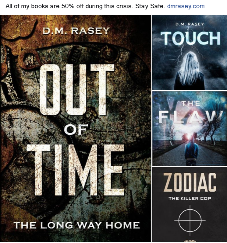 All of my books are 50% off during this crisis. Please, Stay Safe. – D ...